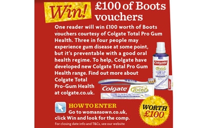 Win £100 of Boots Vouchers | Woman's Own Magazine Competitions